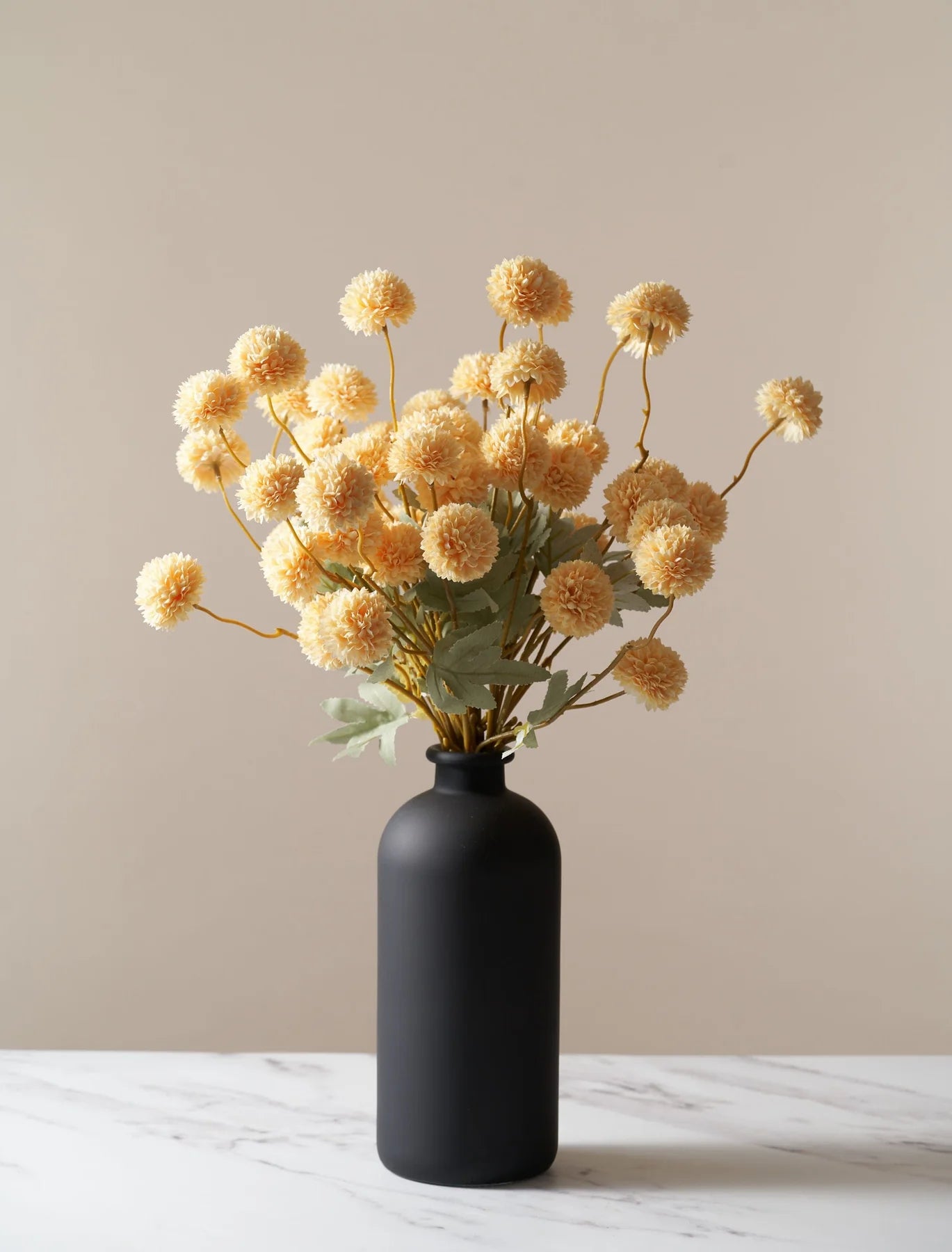 Faux Kiku Flower - Yellow (10 stems/50 blooms) – Decovasse
